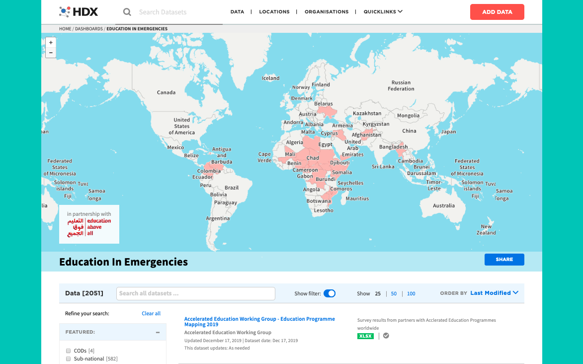 Progress with Data on Education in Emergencies – The Centre for ...
